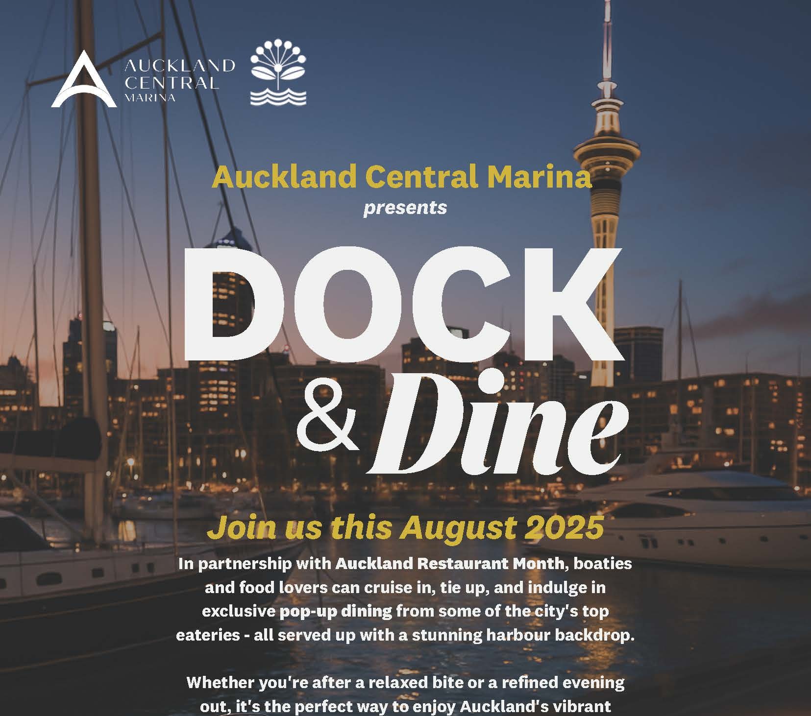 Introducing Dock & Dine – a new way to experience Auckland Restaurant ...